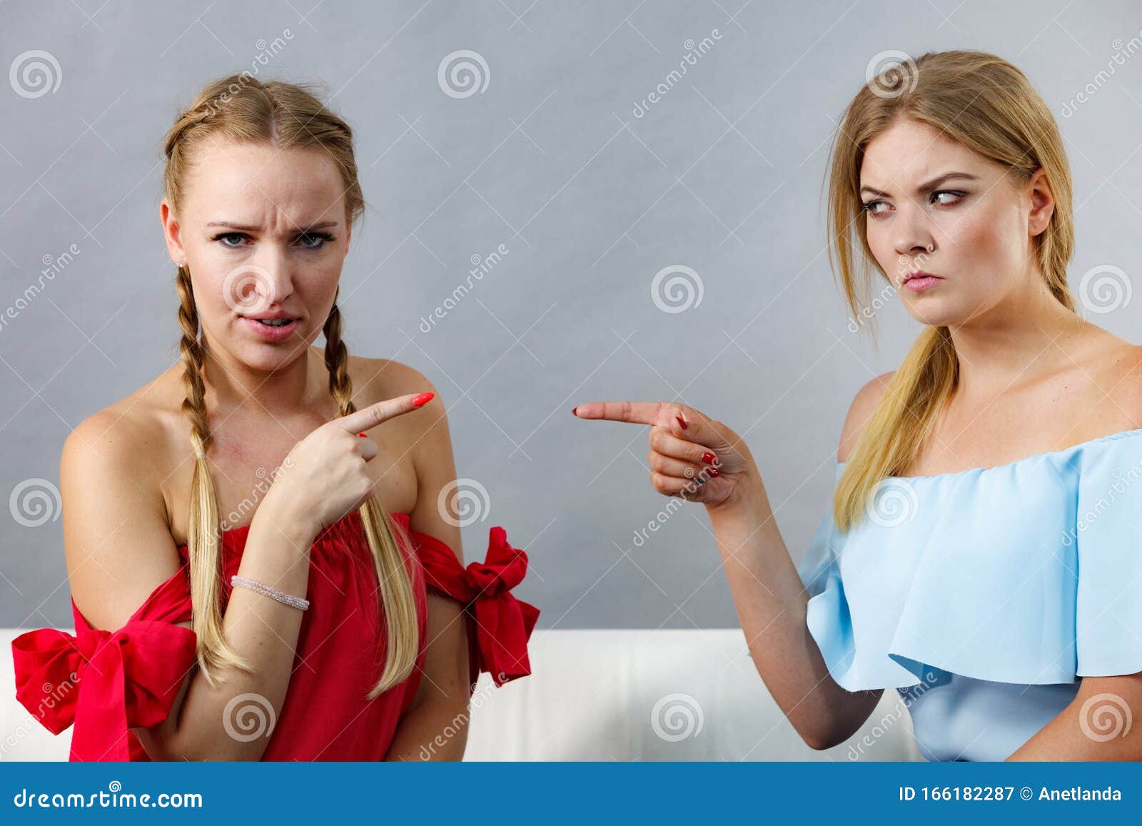 Women Accusing Each Other of Something Stock Image - Image of blame ...