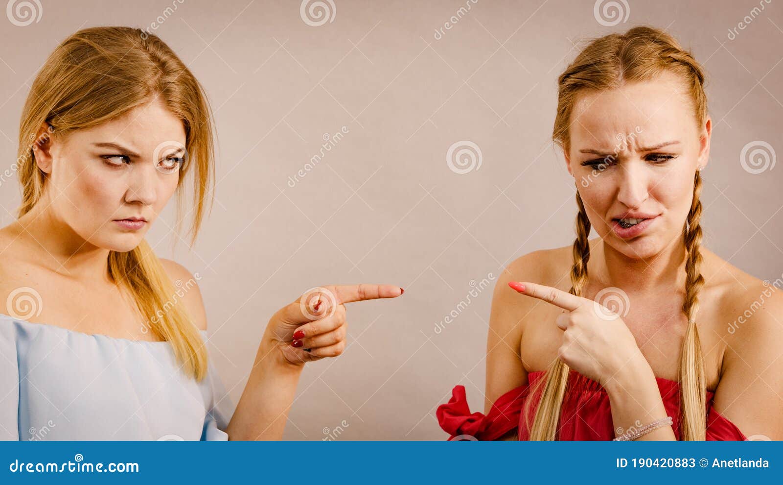 Women Accusing Each Other of Something Stock Image - Image of accusing ...