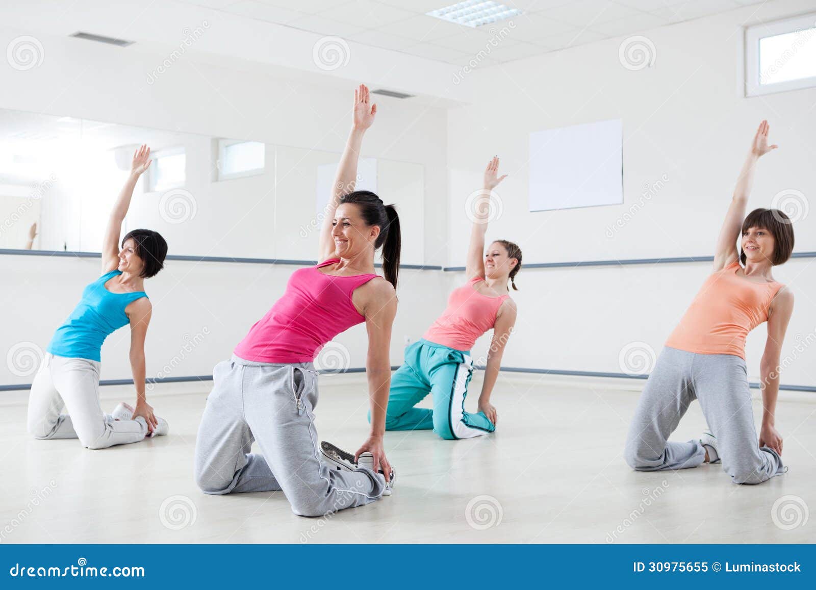 Women on Aerobic Class stock image. Image of aerobics - 30975655