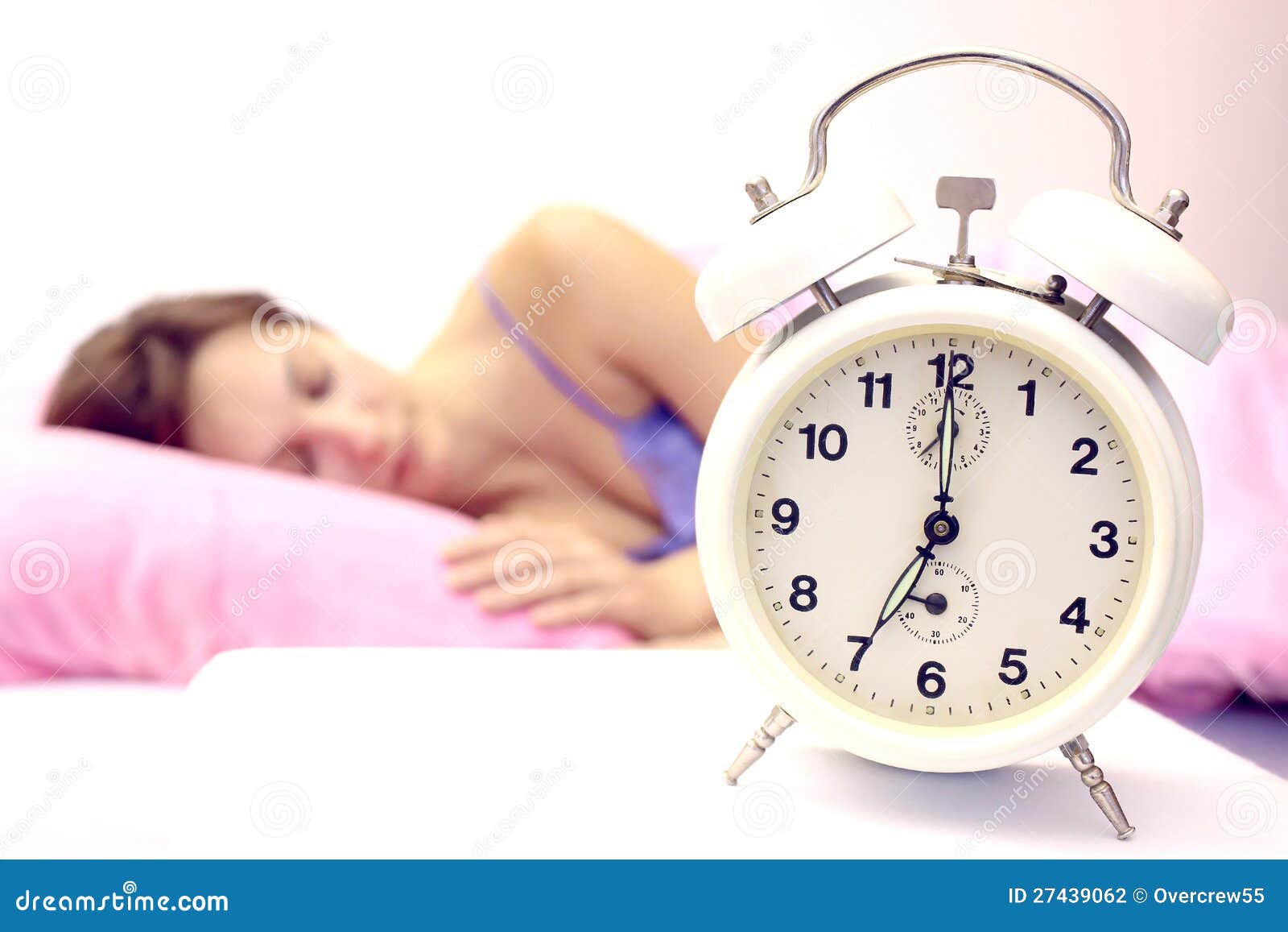 Women and alarm clock stock photo. Image of alarm, weekend - 27439062