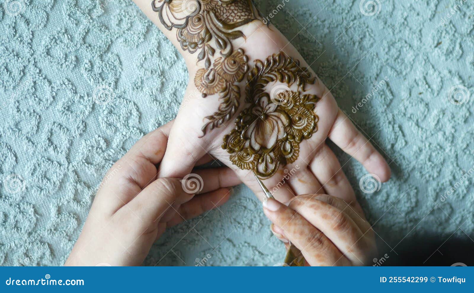 Women Applying Henna on Hand Stock Video - Video of medicine, skin ...