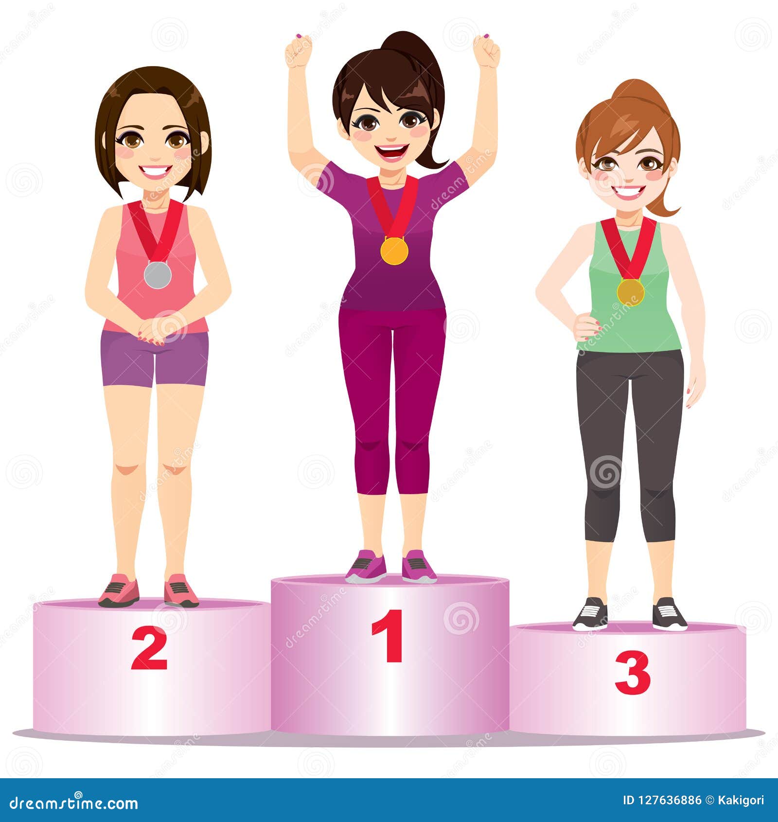 Olympic Podium Cartoon