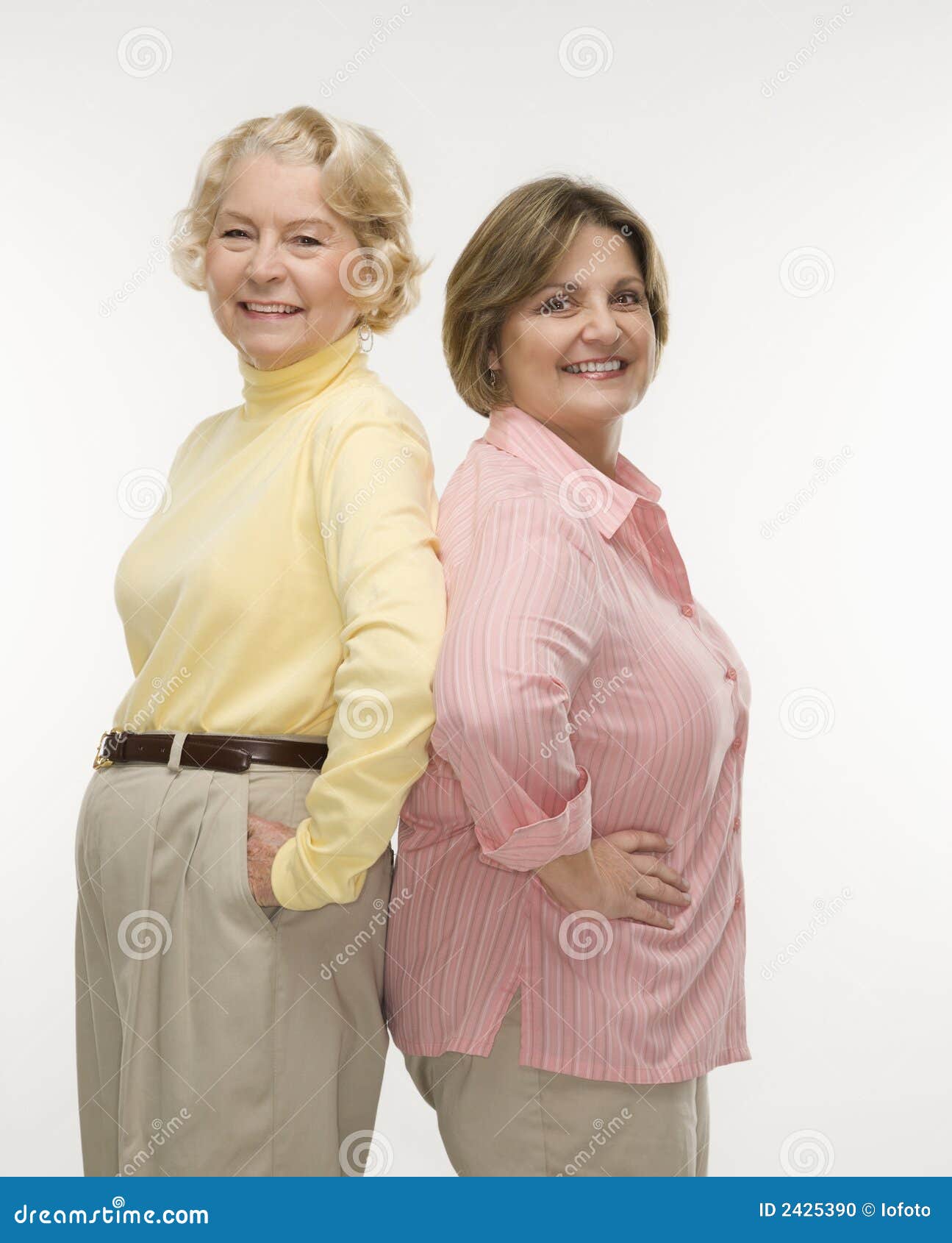 Women back to back. stock photo. Image of adult, color - 2425390