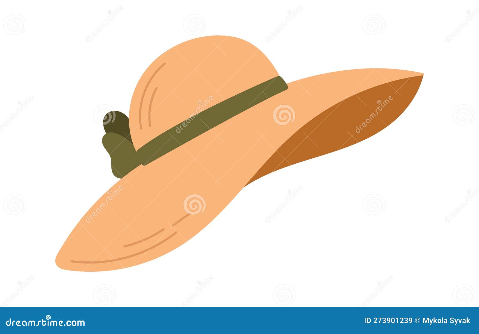 Women Beach Hat stock vector. Illustration of headgear - 273901239