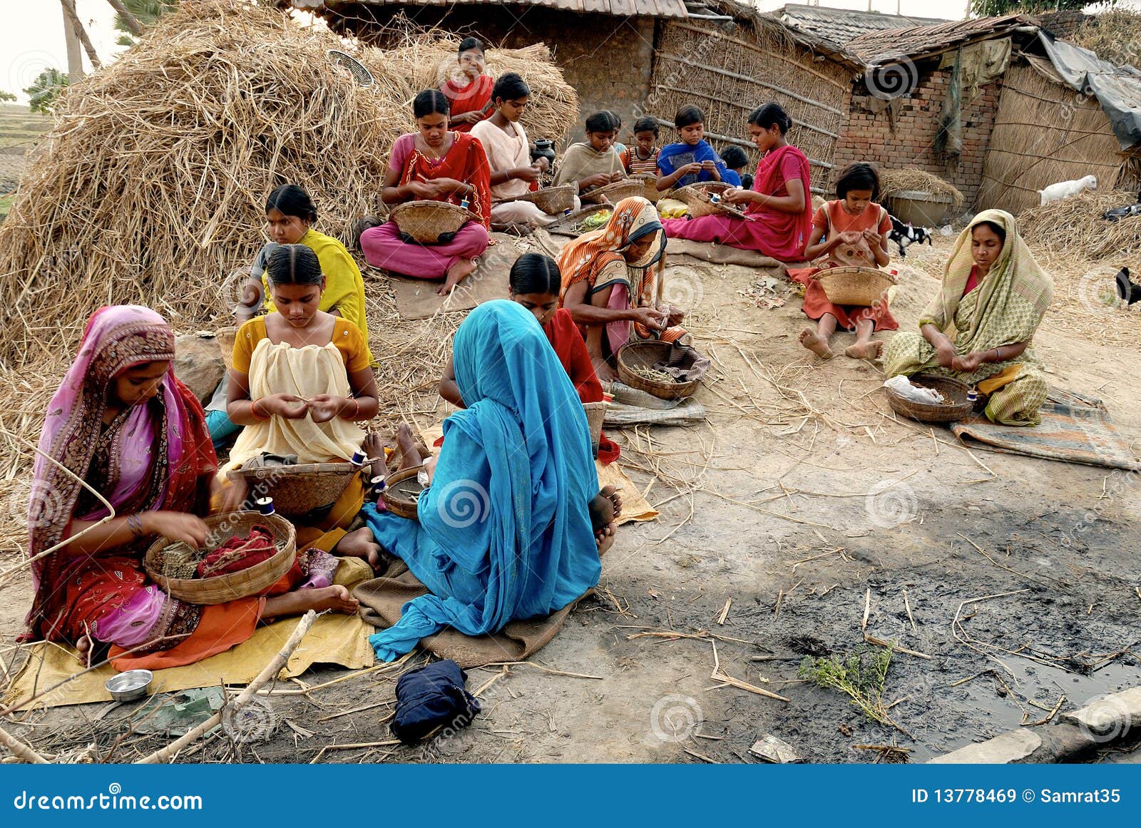 Women beedi worker editorial stock image. Image of children - 13778469
