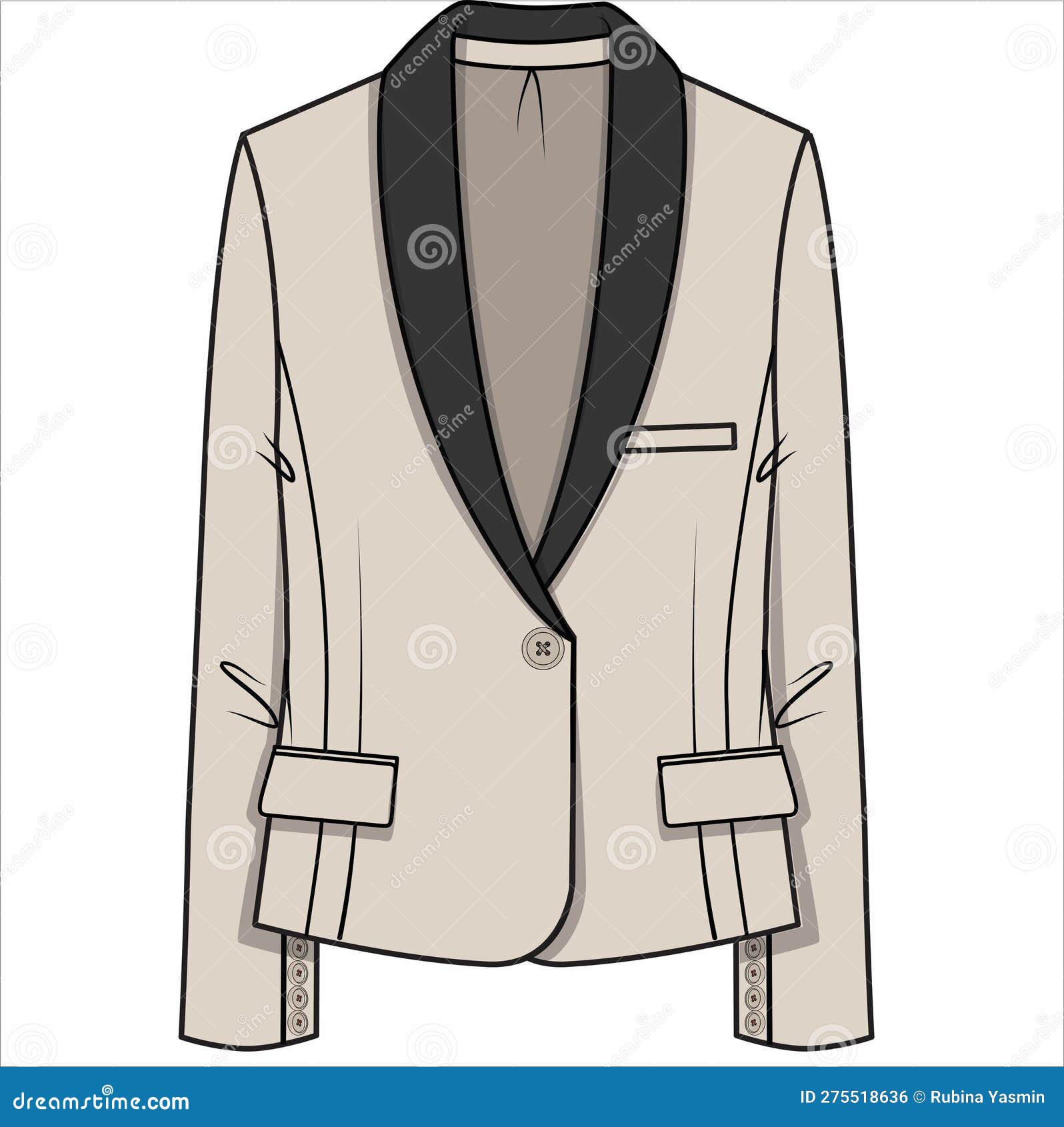 Women and Girls Corporate Wear Blazer Stock Vector - Illustration of ...