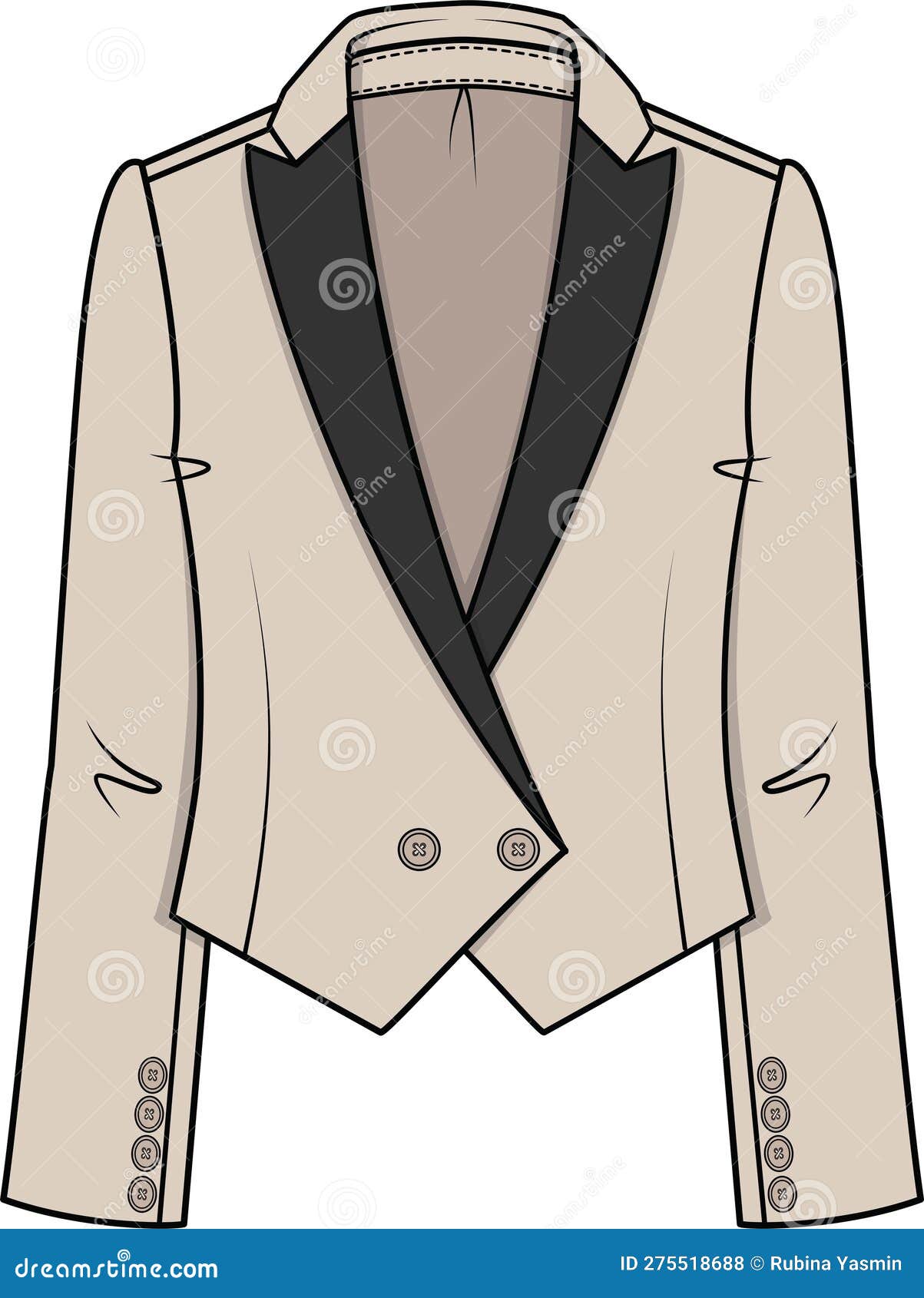 Women and Girls Corporate Wear Blazer Stock Vector - Illustration of ...