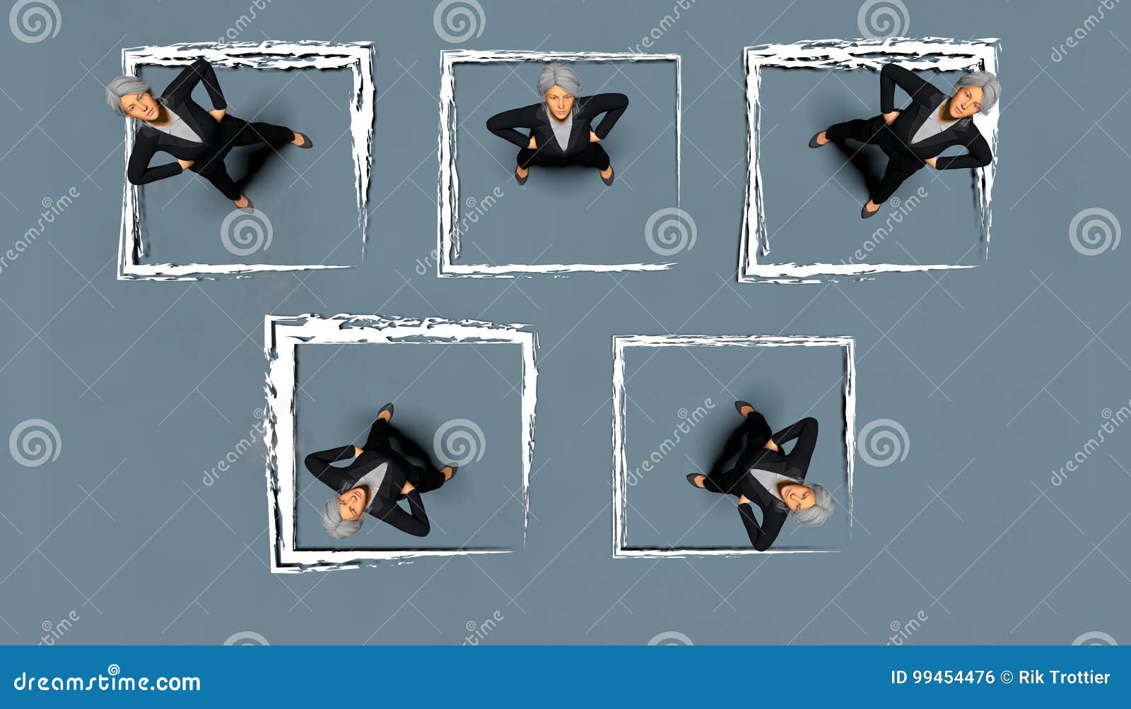 People in boxes stock illustration. Illustration of outside - 99454476