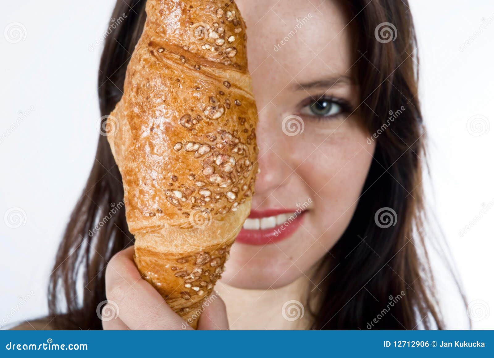 Women and bread stock photo. Image of lump, bread, body - 12712906