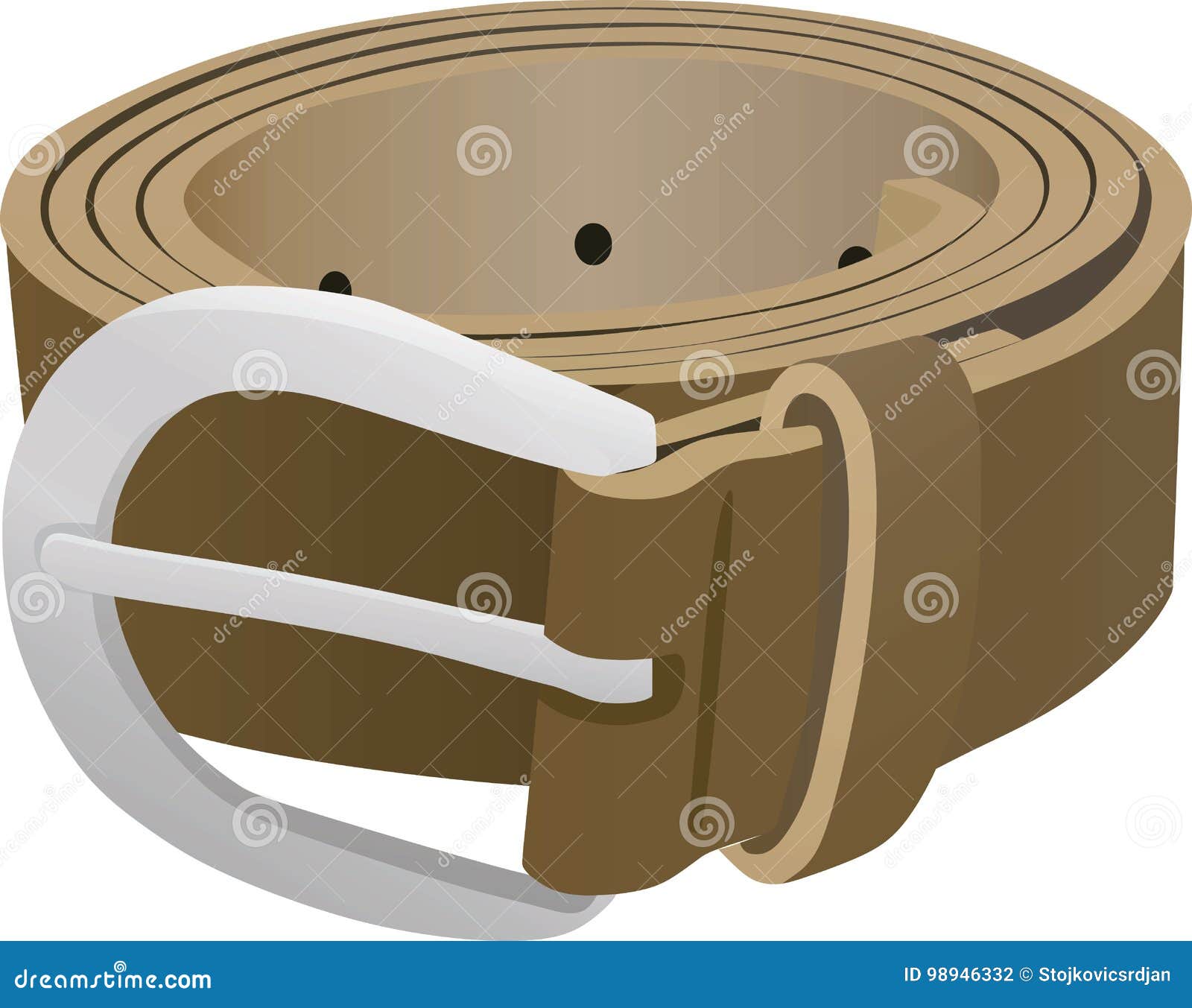 Women brown belt stock vector. Illustration of personal - 98946332