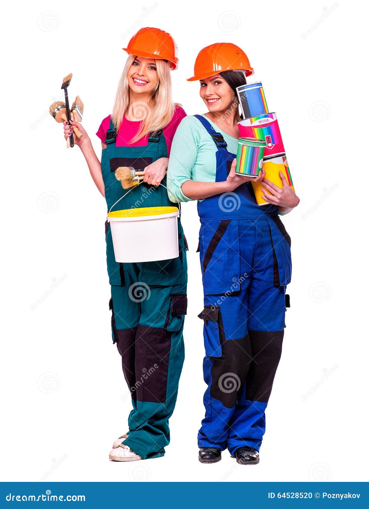 Women Builder with Construction Tools Stock Photo - Image of laborer ...