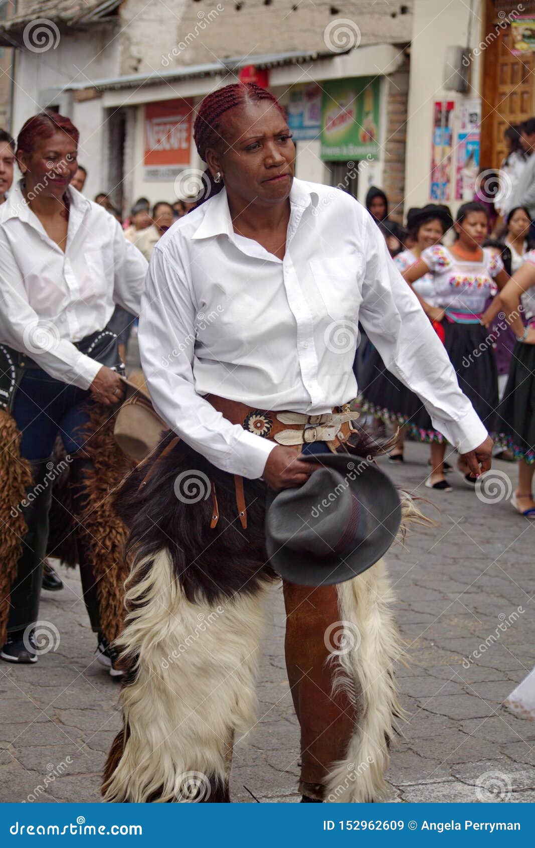 Dancers in Chaps in a Procession Editorial Stock Image - Image of ...
