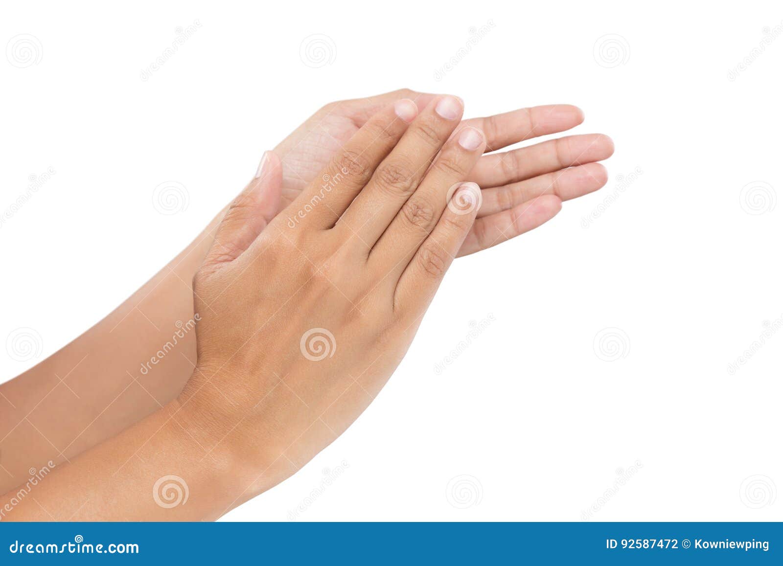 Women Clapping Hands, Keeping In Plank Position. Royalty-Free Stock ...