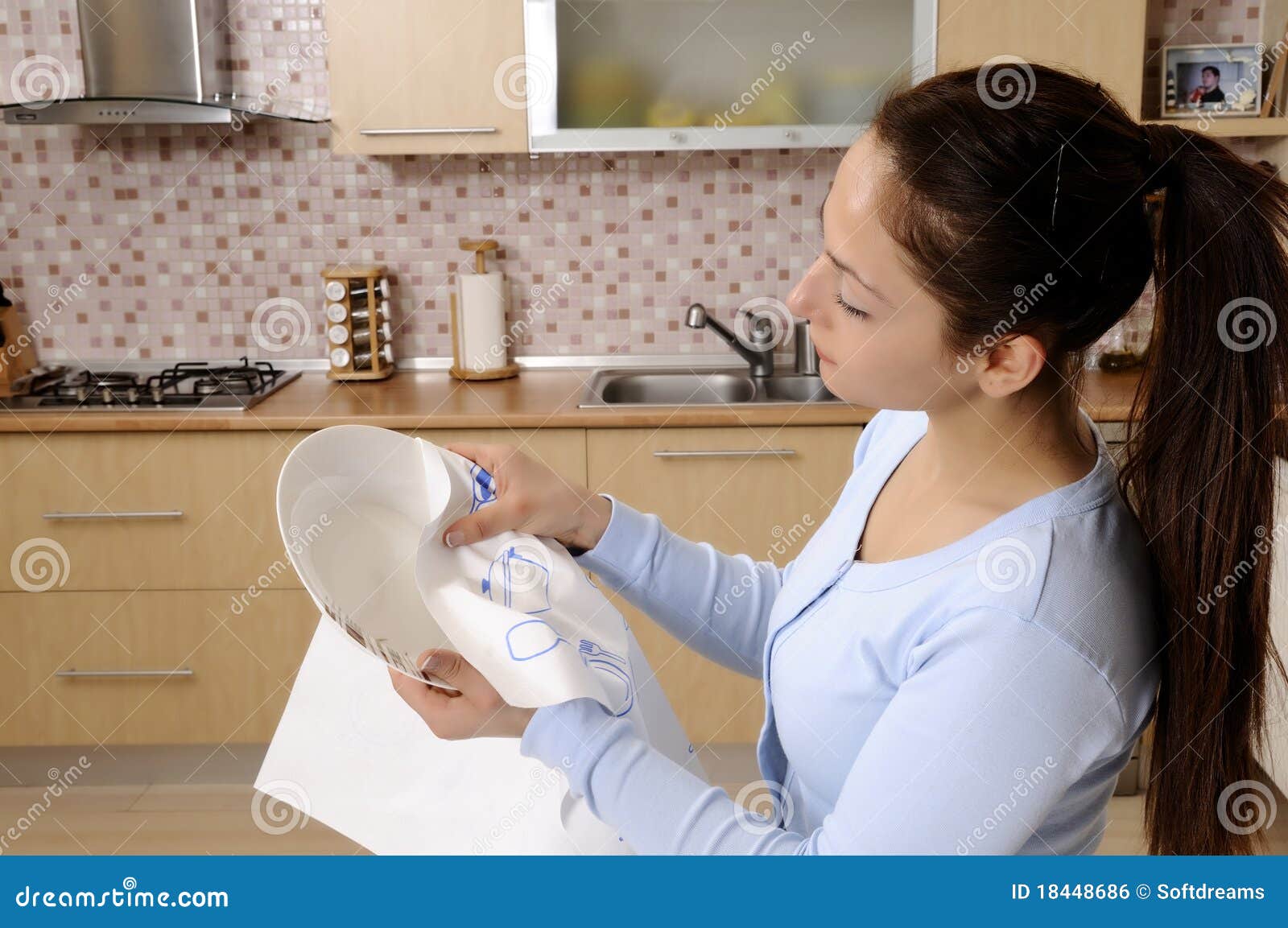 Women cleaning the house stock photo. Image of domestic - 18448686