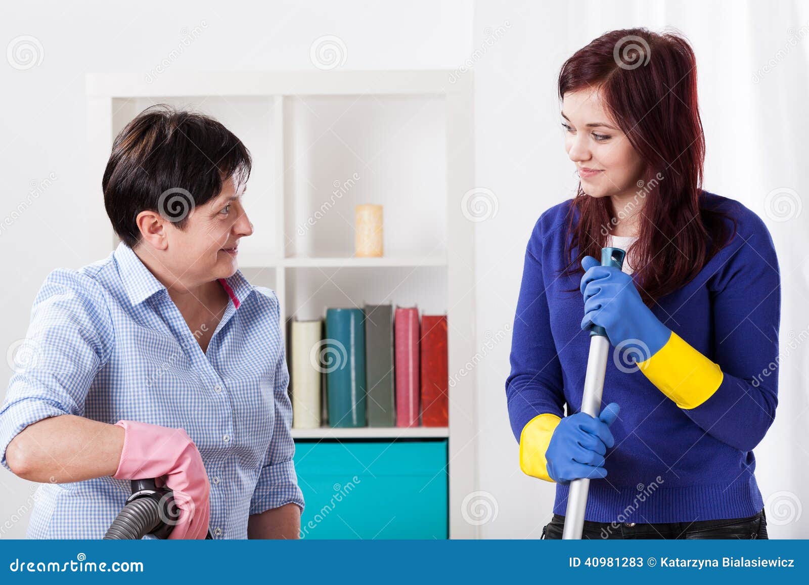 Women cleaning at house stock image. Image of horizontal - 40981283