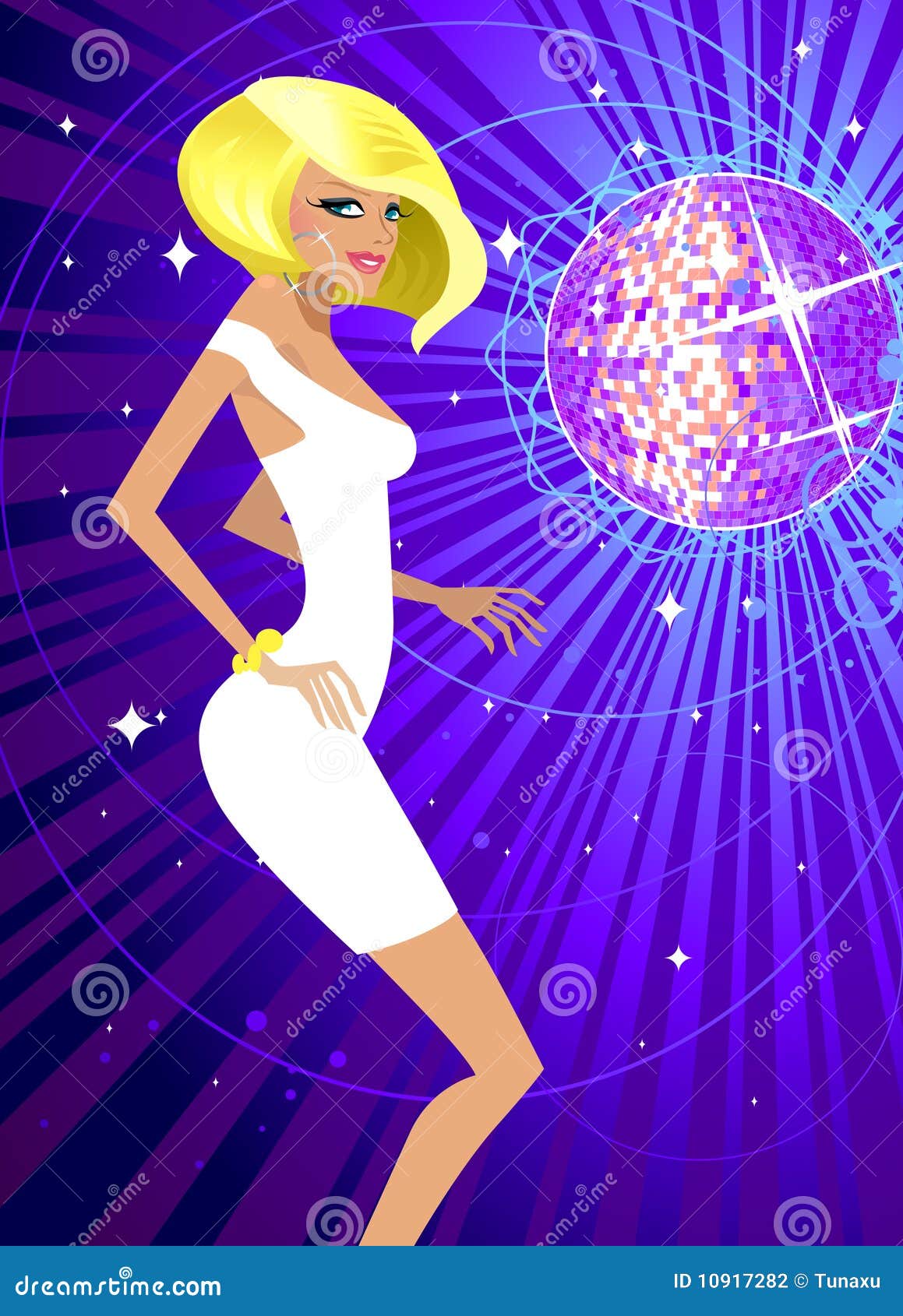 Women in the club stock vector. Illustration of cartoon - 10917282