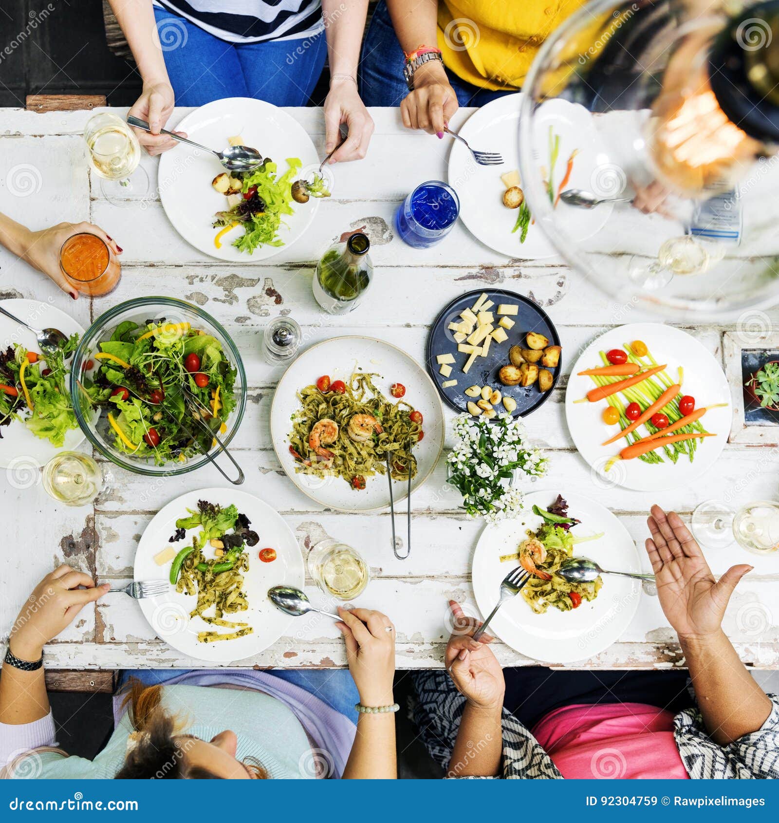Women Communication Dinner Together Concept Stock Image - Image of ...