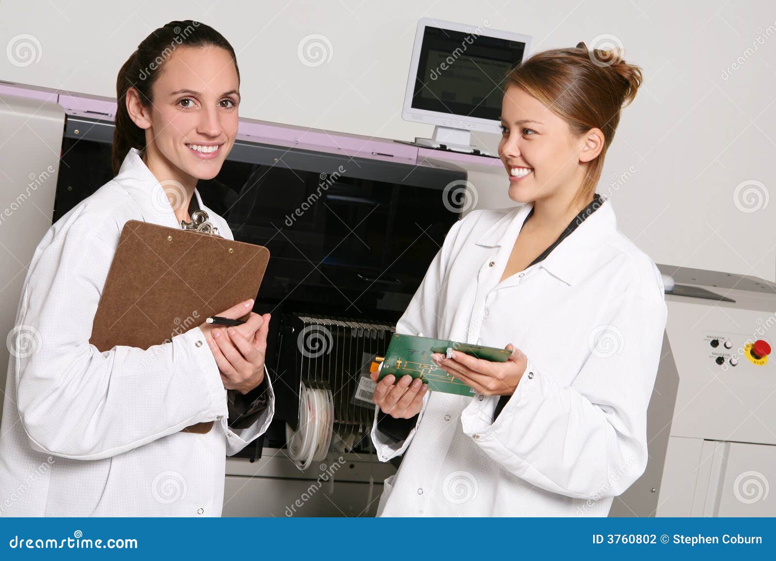 Women Computer Technicians stock photo. Image of interior - 3760802