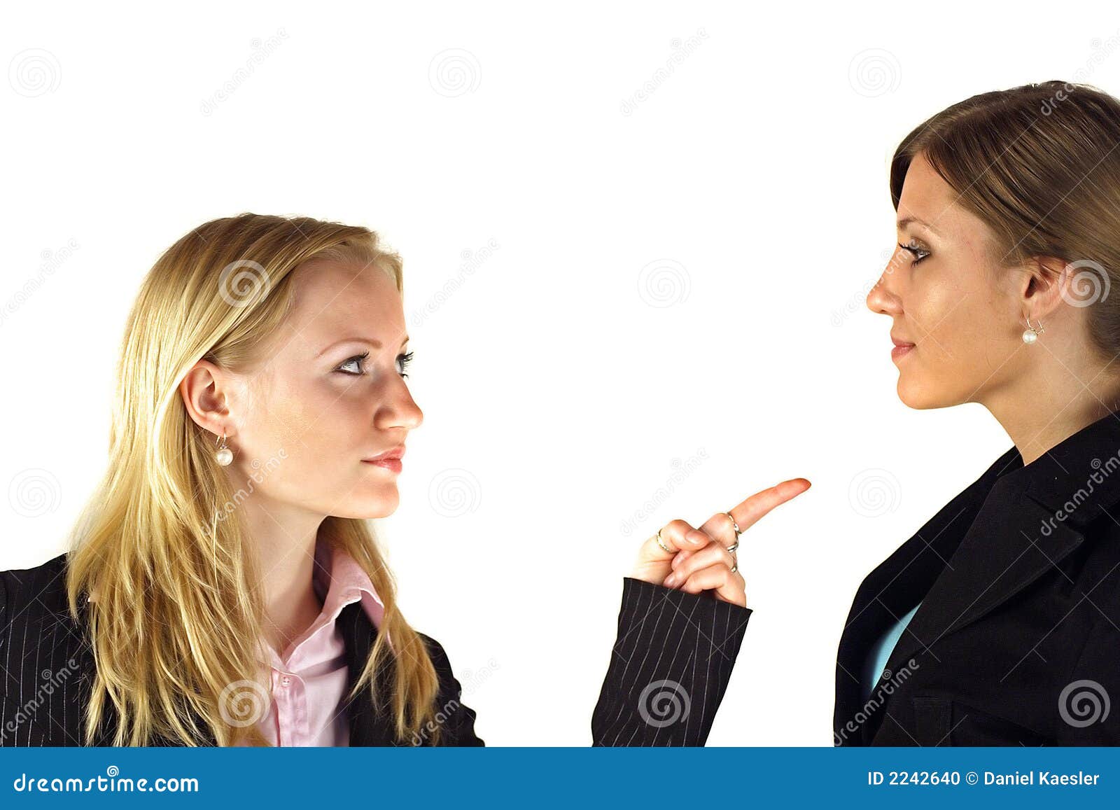 Women in Confrontation stock photo. Image of brunette - 2242640