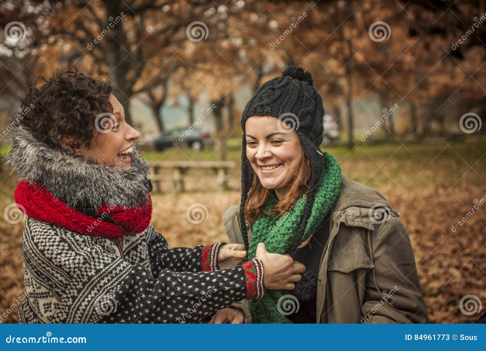 Women Conversating in a Park Stock Image - Image of love, lifestyle ...
