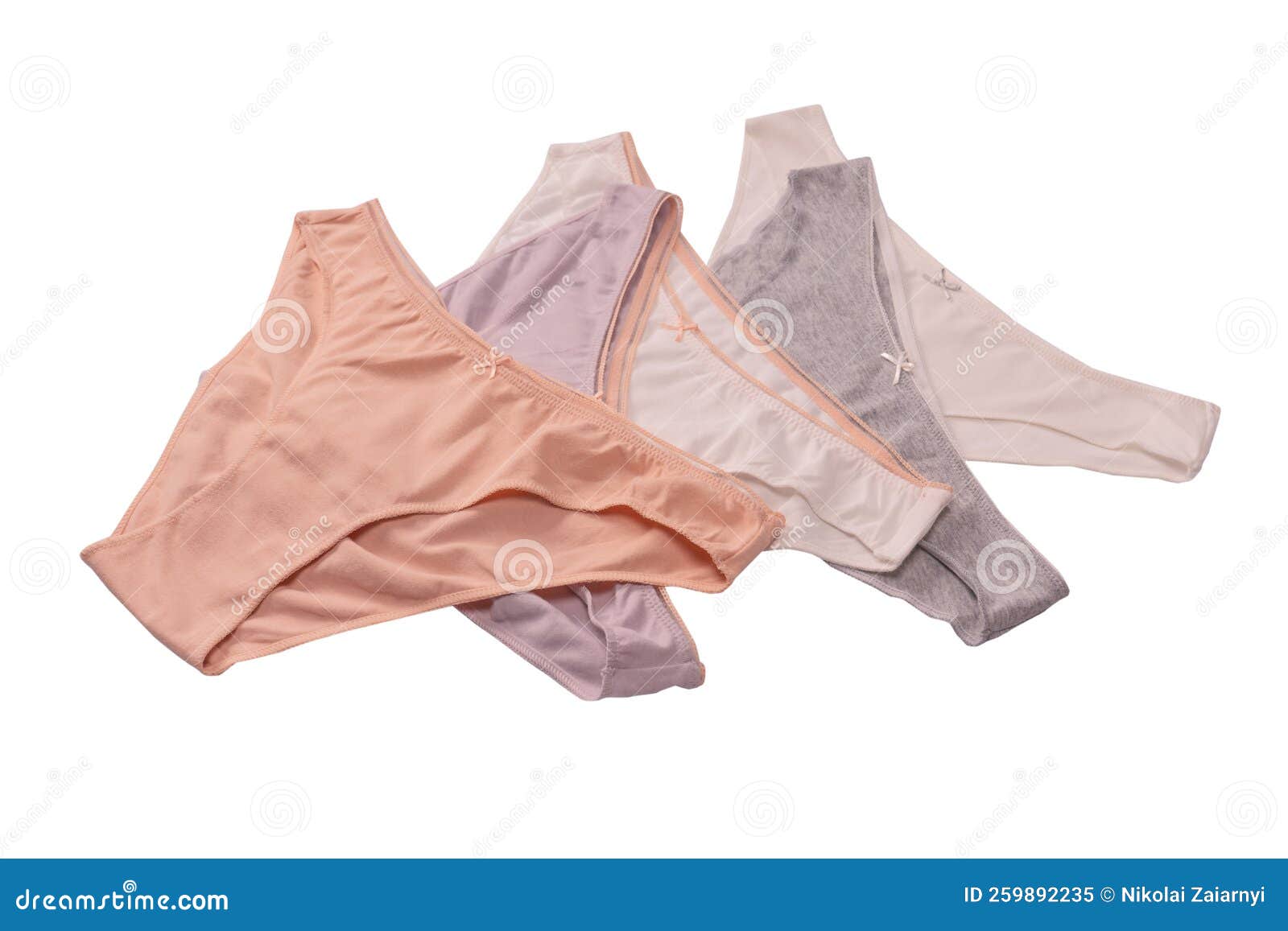 Women Cotton Panties Isolated On White Background Stock Image Image