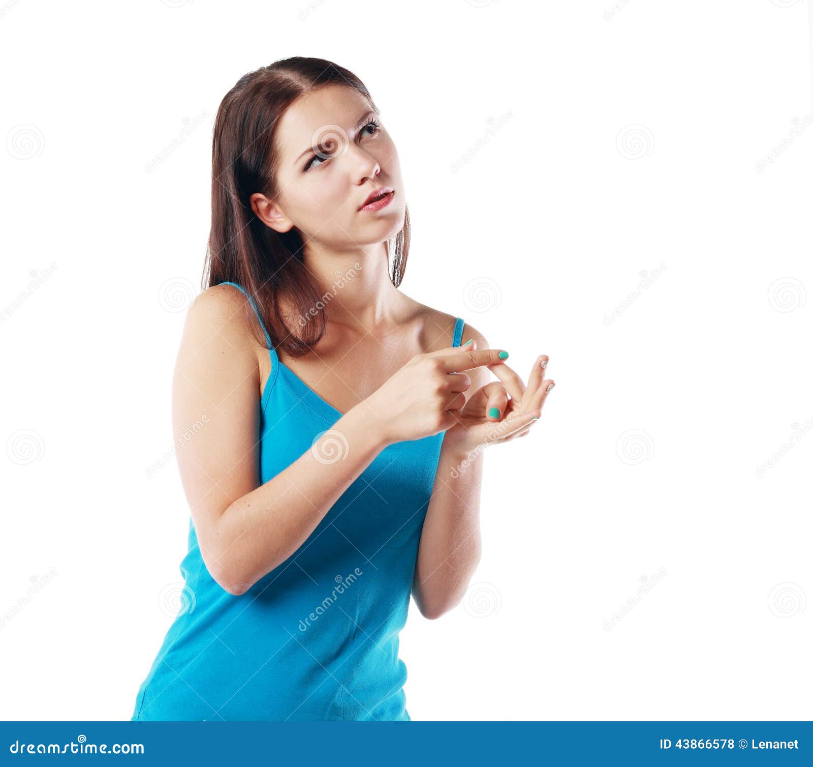 Women counting stock photo. Image of human, beautiful - 43866578