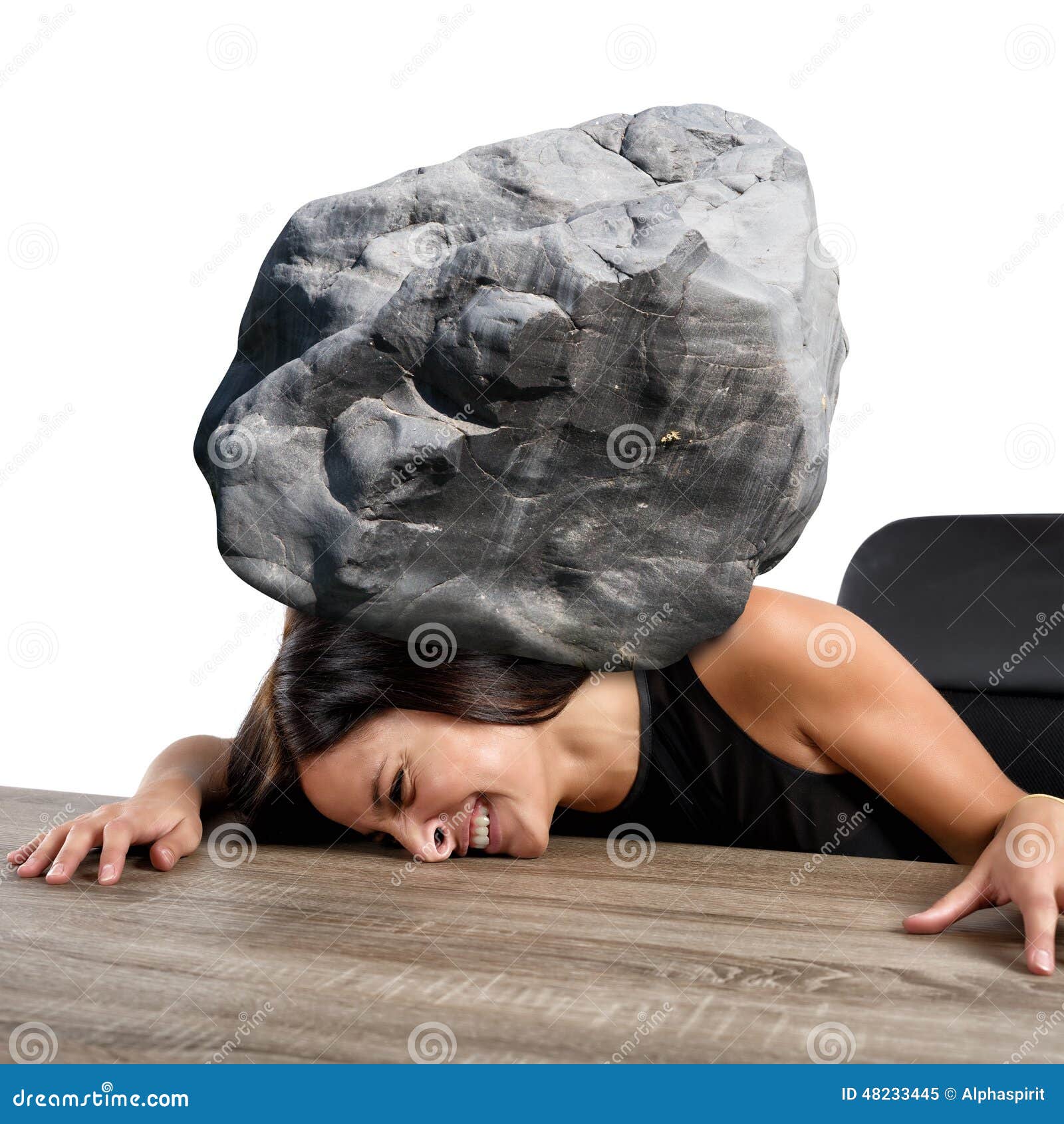 Women crushed stock image. Image of businesswomen, burdensome - 48233445
