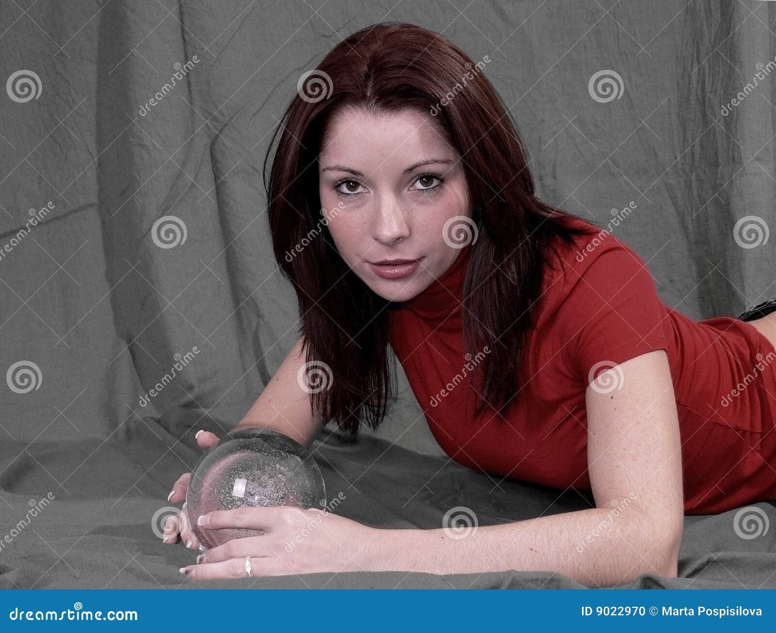 Women with crystal ball stock photo. Image of oracle, girl - 9022970