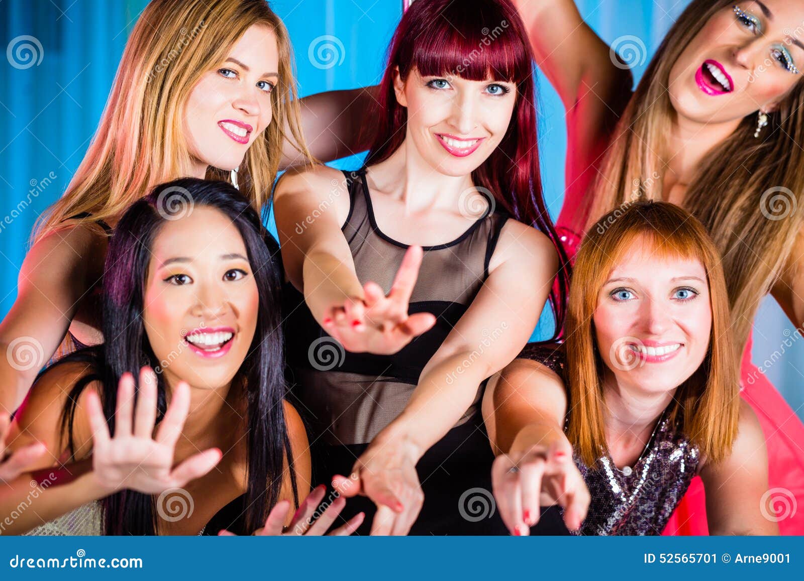 Women Dancing in Discotheque Having Fun Stock Image - Image of ...