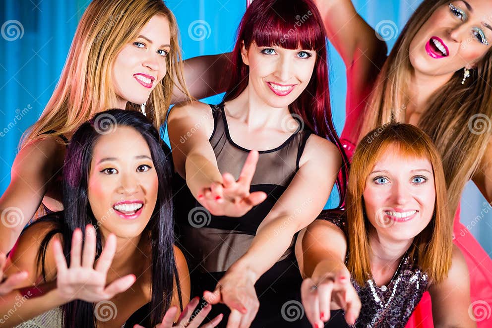 Women Dancing in Discotheque Having Fun Stock Image - Image of ...