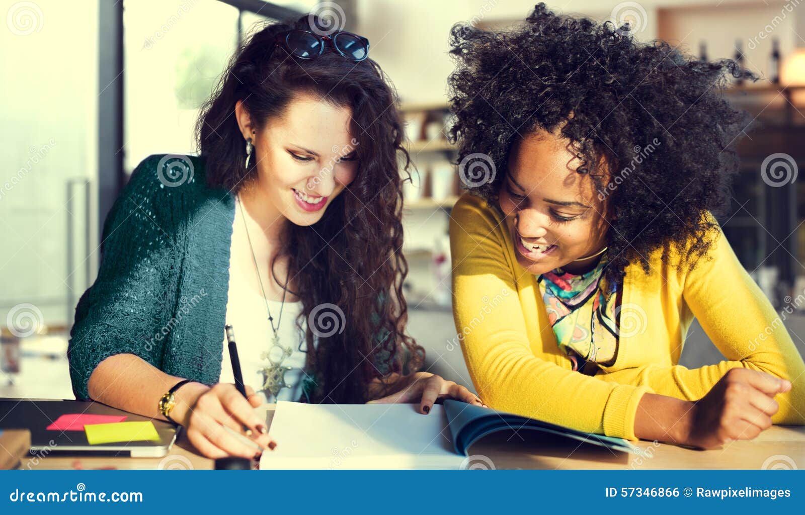 Women Discussion Research Teamwork Concept Stock Photo - Image of ...