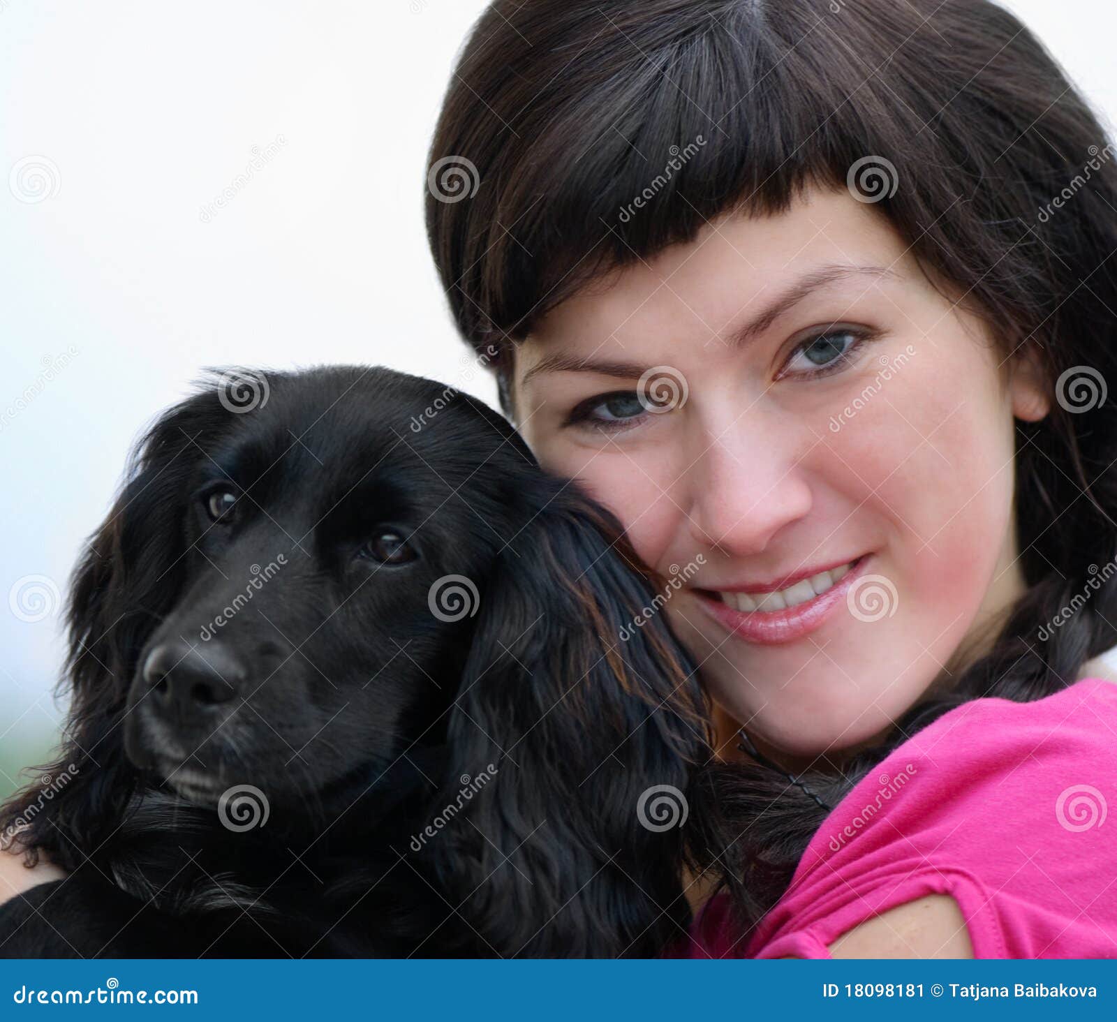 Women with dog stock image. Image of creature, brown - 18098181