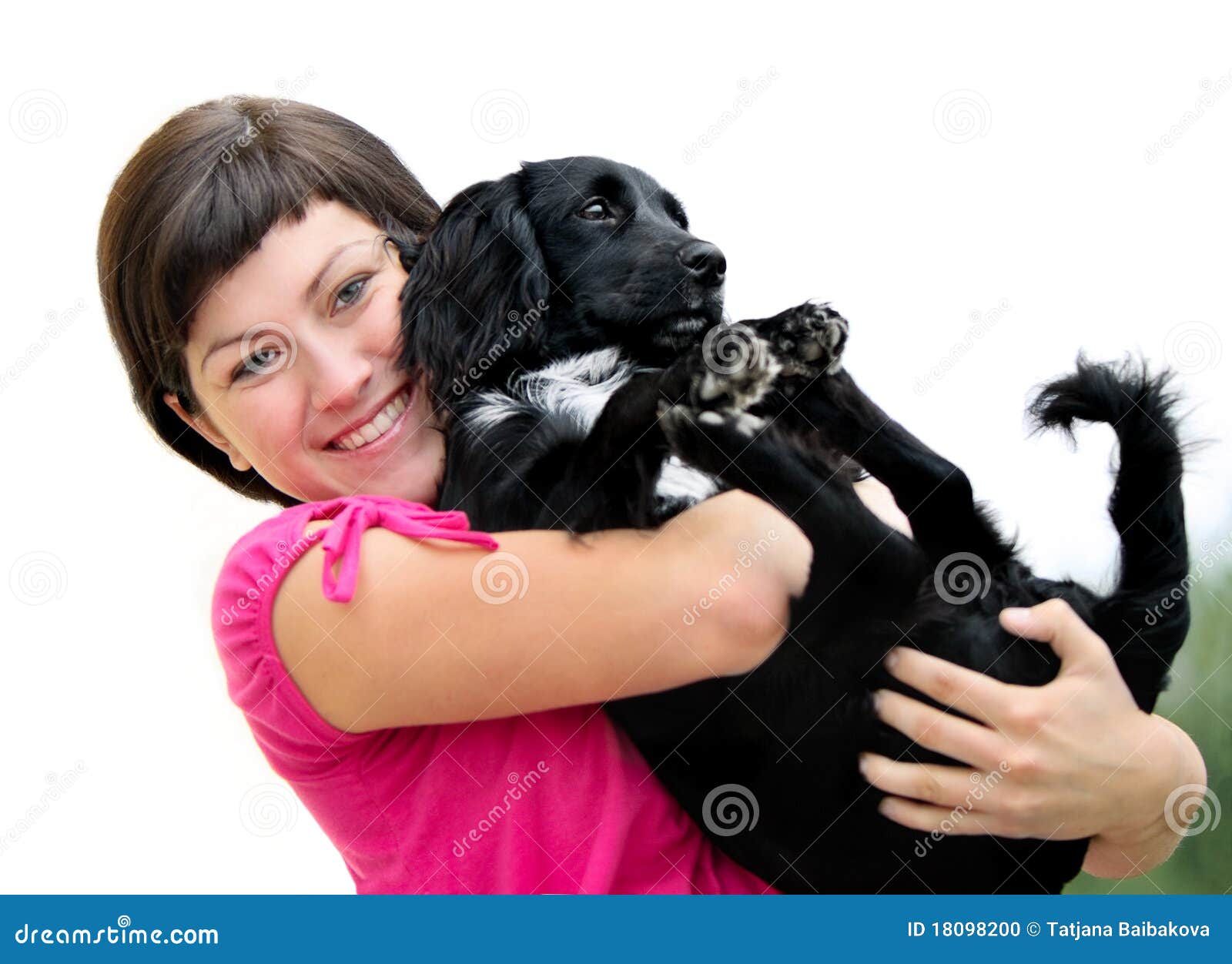 Women with dog stock photo. Image of adorable, brown - 18098200