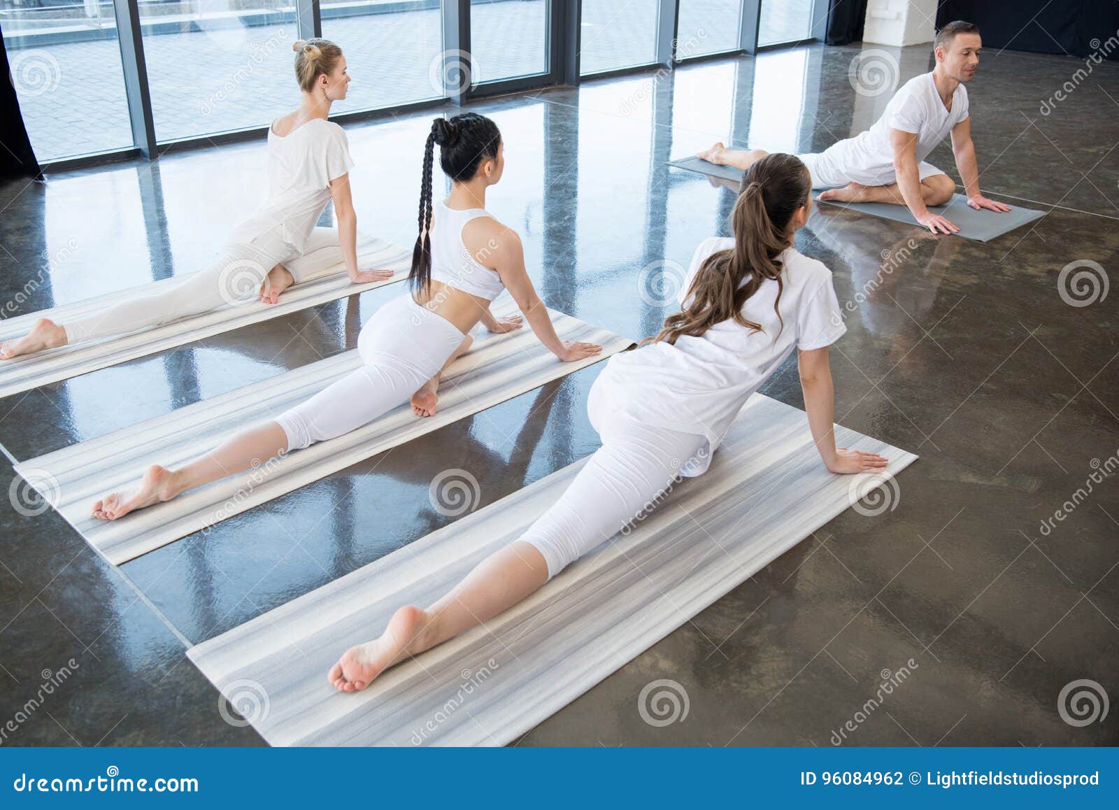 Half Pigeon Pose (ardha Kapotasana) Stock Photo | CartoonDealer.com ...