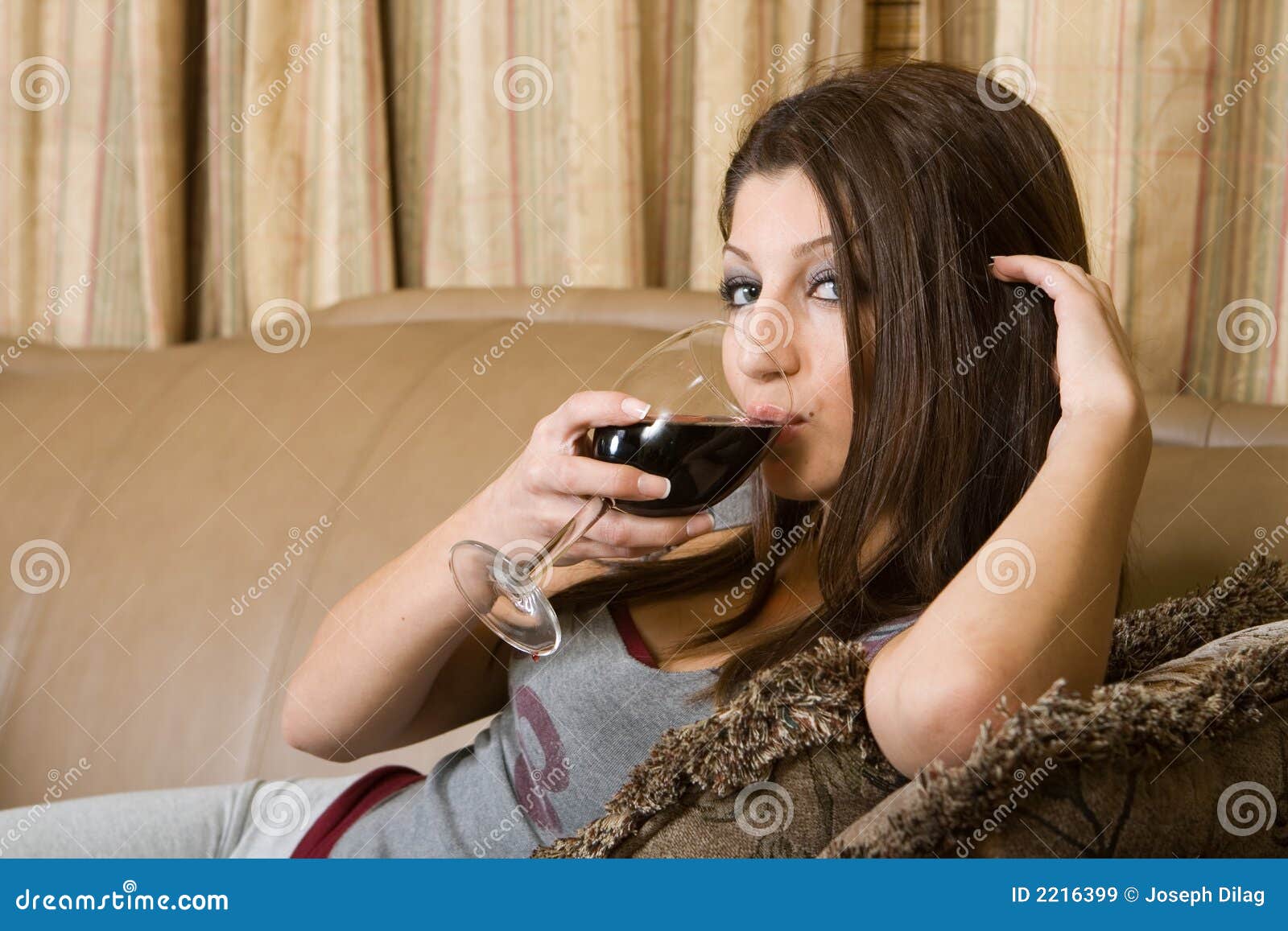 Women drinking stock image. Image of eyes, lifestyle, alcohol - 2216399