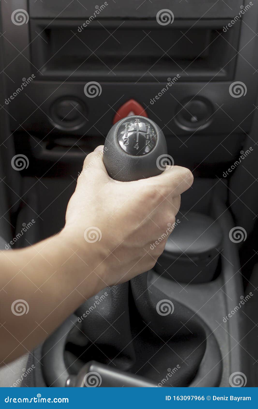 Women Driver is Changing Gears of Car Stock Photo - Image of engine ...