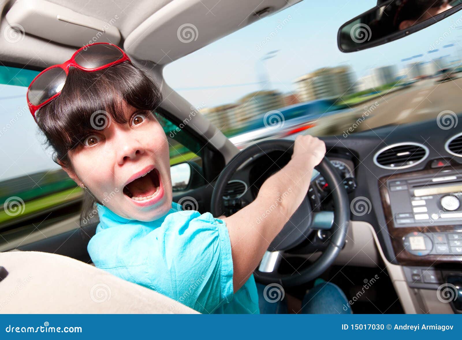 Women driving a car stock photo. Image of person, dashboard - 15017030