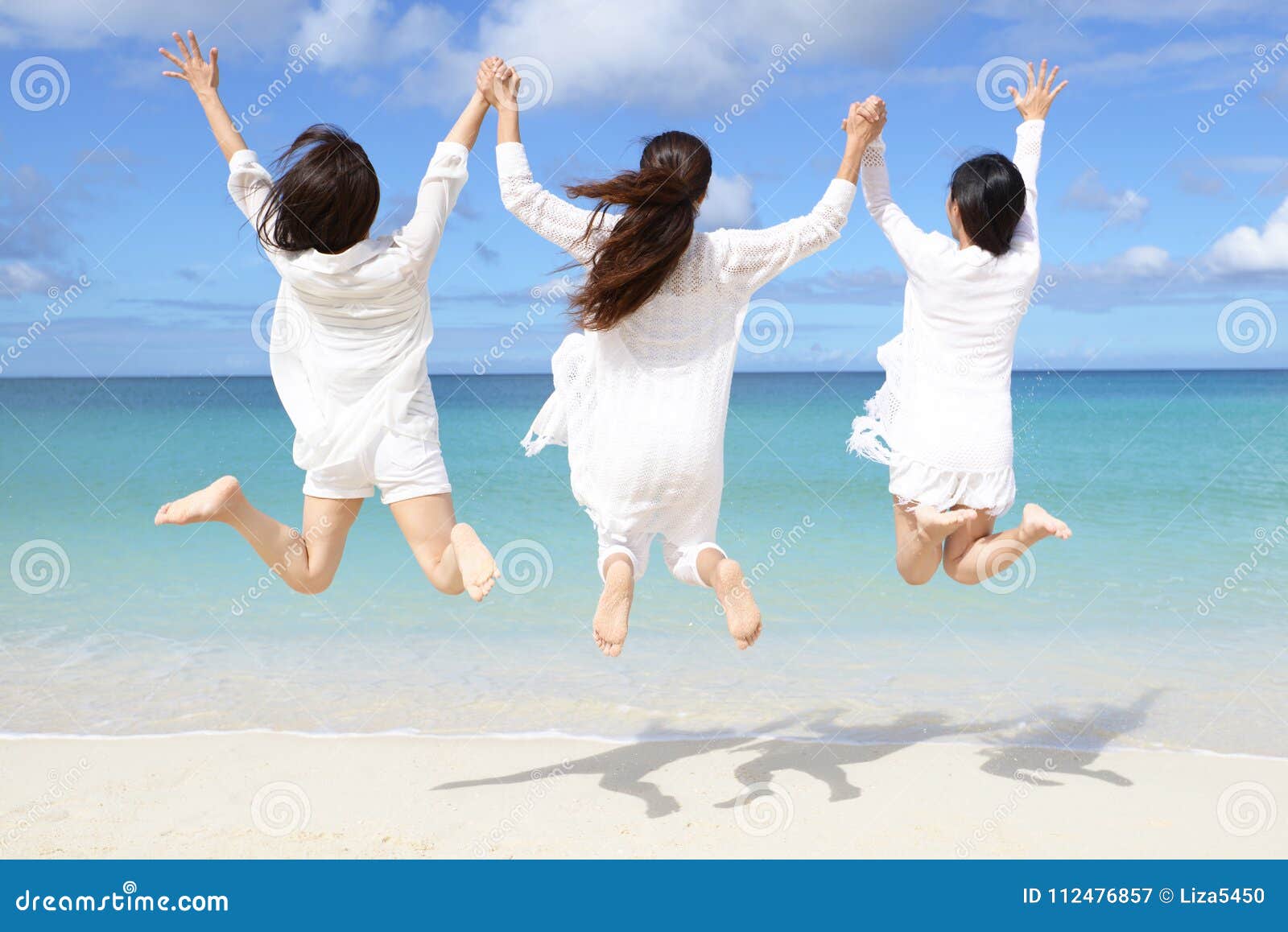 Women enjoy the sun stock image. Image of happiness - 112476857