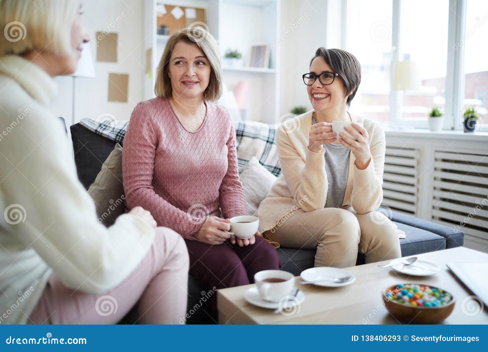 Women Enjoying Conversation Stock Image - Image of relatives, adult ...