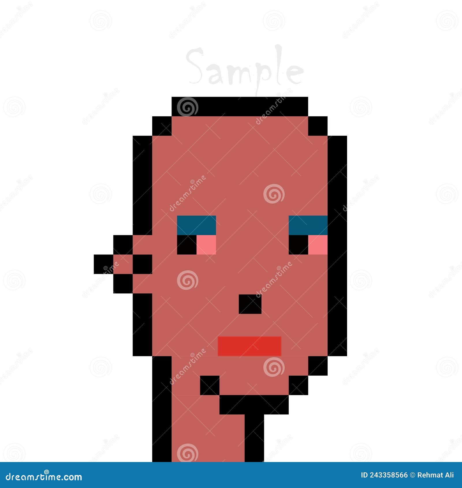 Women Face Cryptopunks, NFT Blockchain, Pixel Art Character on ...