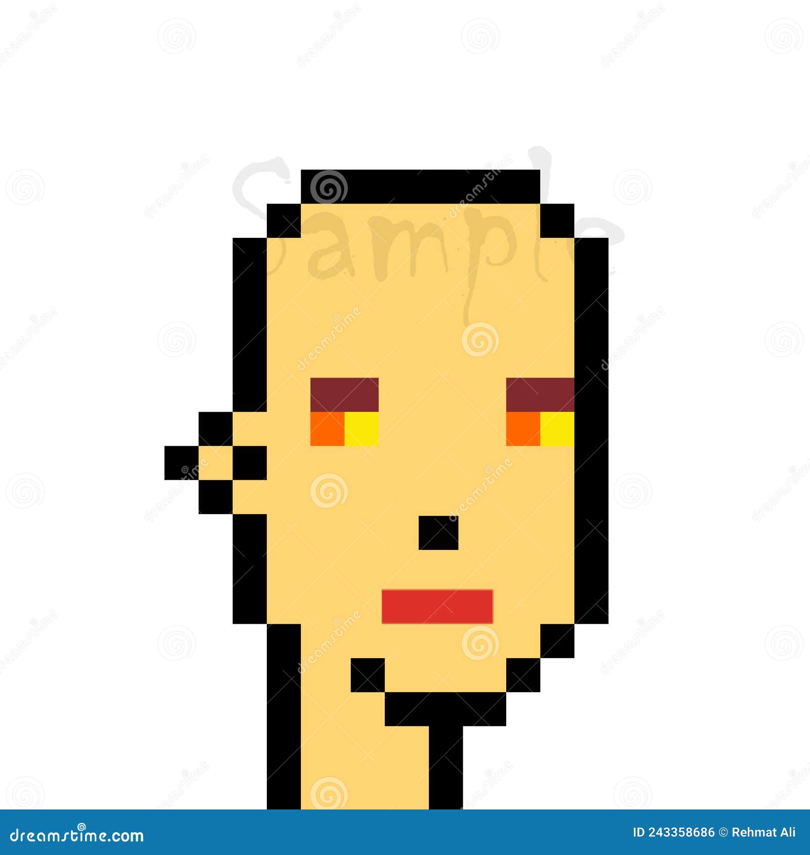 Women Face Cryptopunks, NFT Blockchain, Pixel Art Character on ...