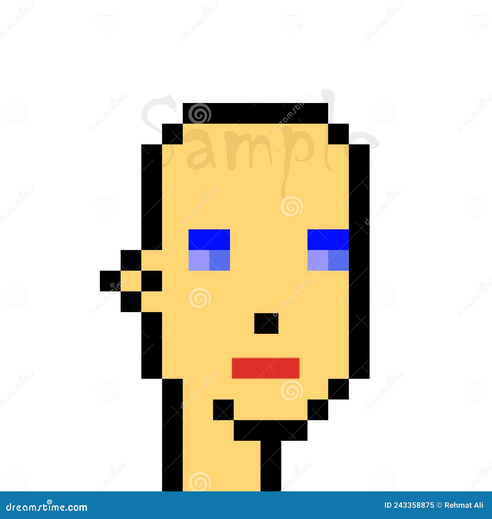 Women Face Cryptopunks, NFT Blockchain, Pixel Art Character on ...