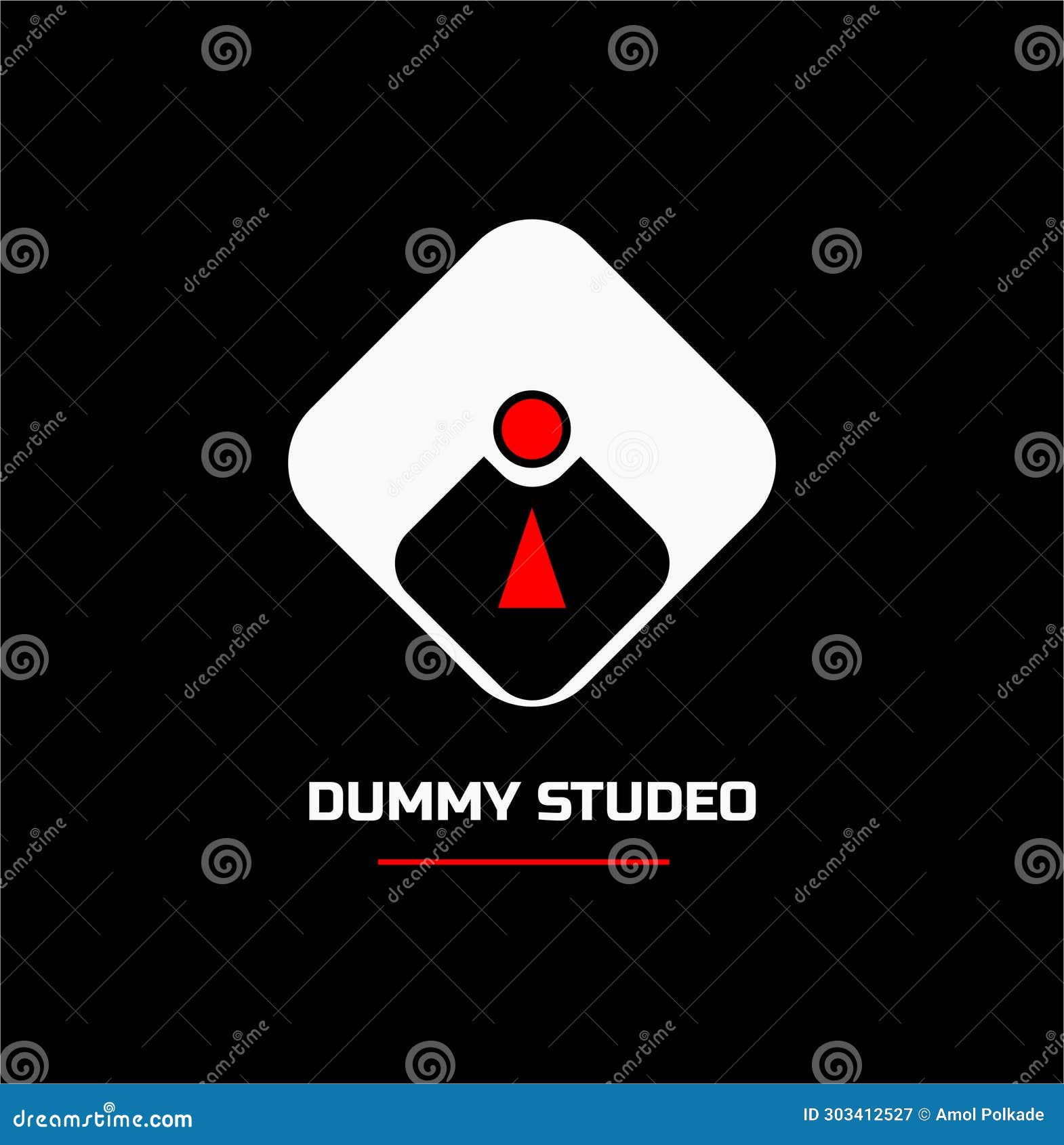 A Women Face, Dummy Studio Icon. Studio Monogram Stock Vector ...