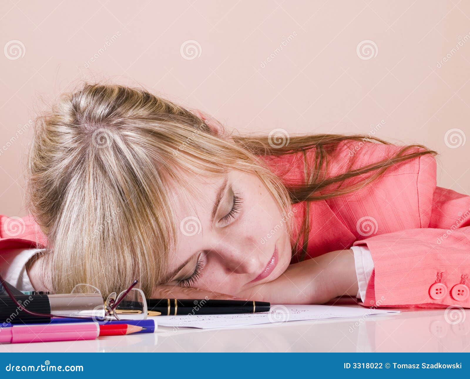 Women fall asleep stock photo. Image of glamour, student - 3318022