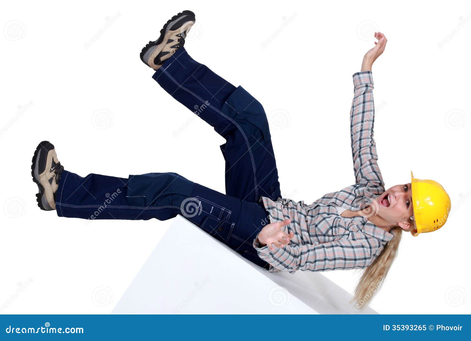 Girl Falling Backwards
