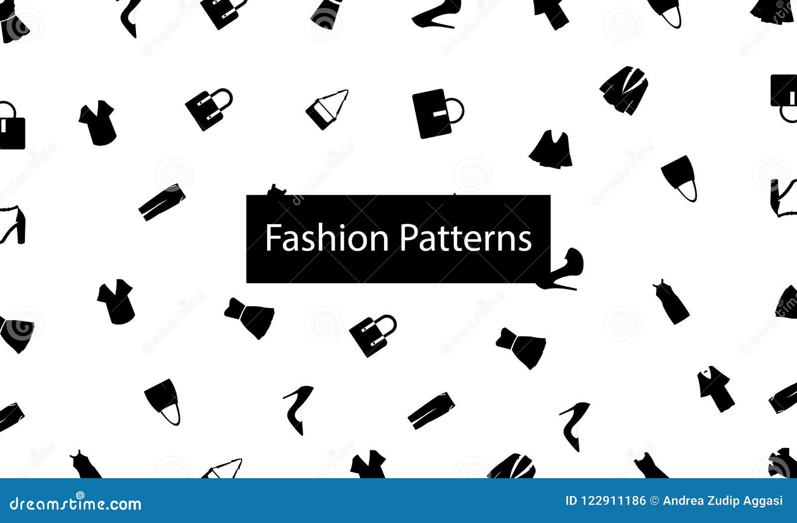 Fashion Pattern /Women Fashion Seamless Stock Vector - Illustration of ...