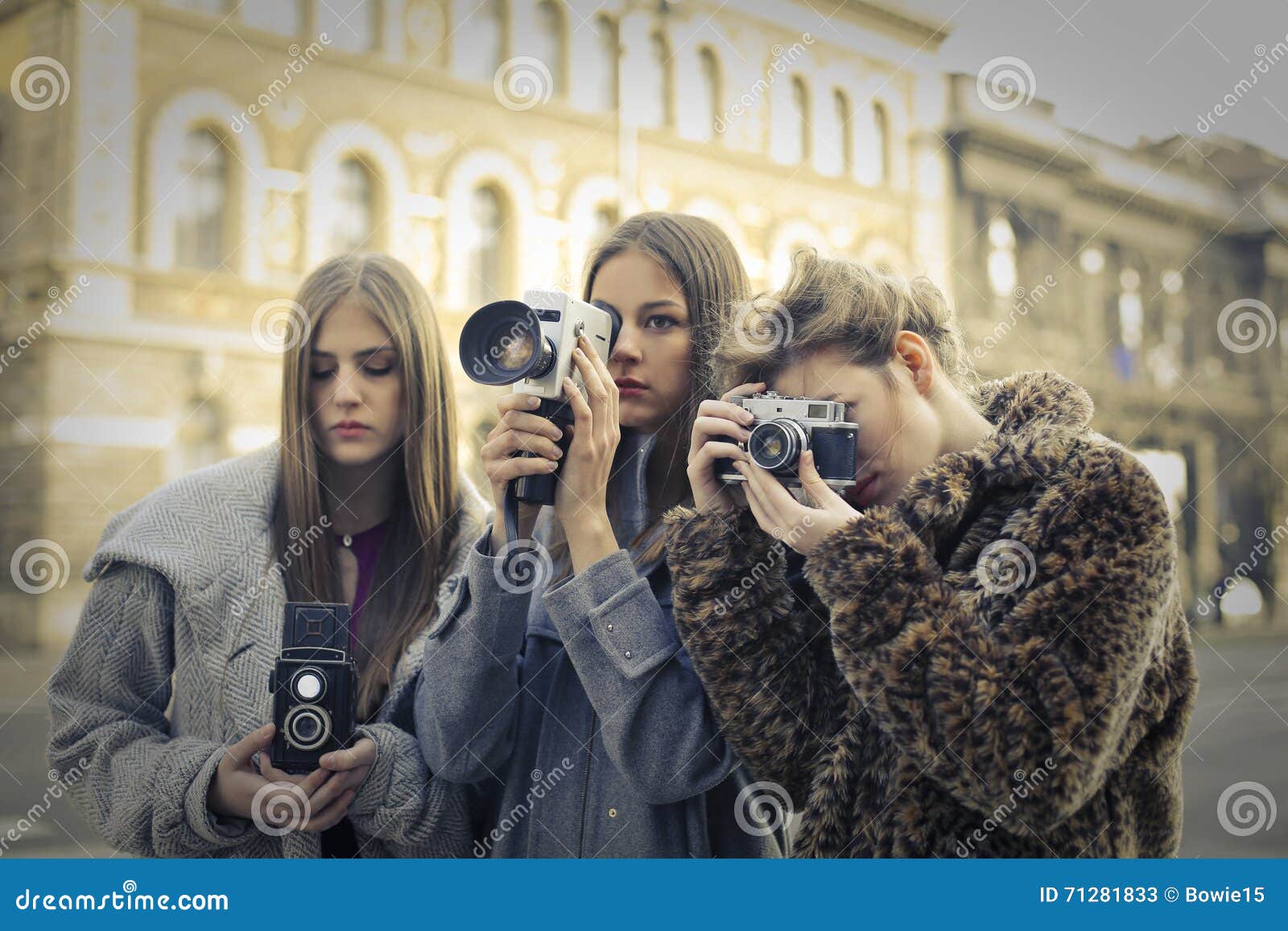 Women filming stock image. Image of teen, city, videomaker - 71281833