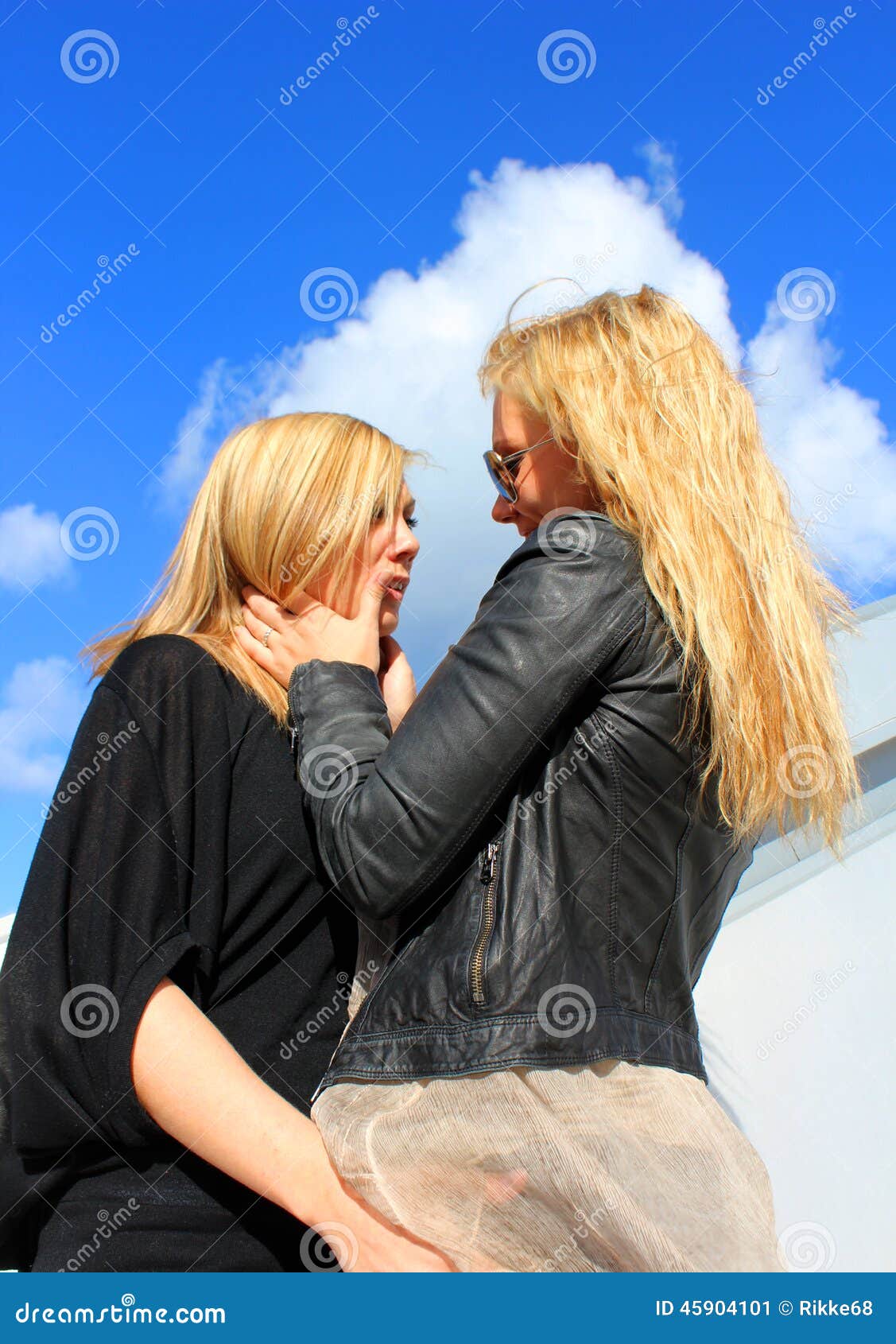 Women flirting stock image. Image of sunshine, feminine - 45904101