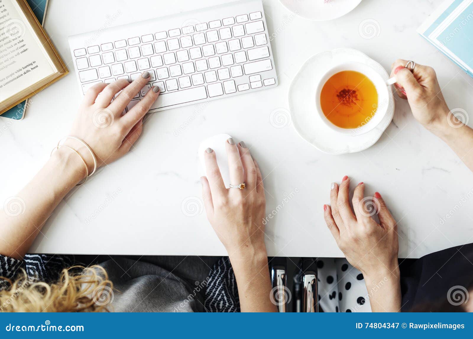 Women Friends Talking Using Computer Concept Stock Image - Image of ...