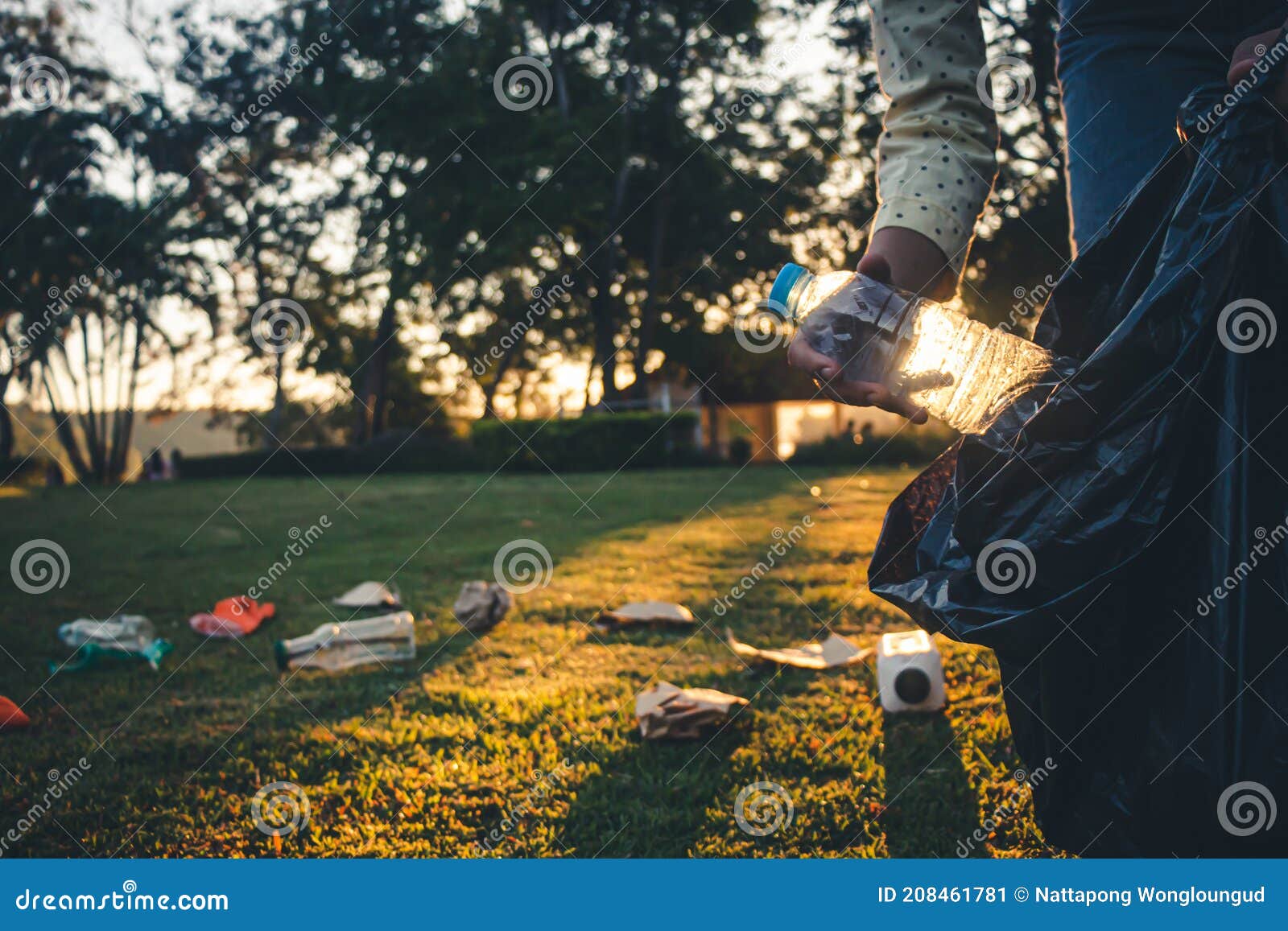 Women Garbage Collection for To Keep Clean and Take Recycling Stock ...